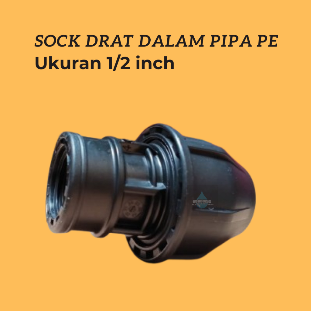 Jual Sambungan Soket Drat Dalam Sock Pipa HDPE PE Ukuran 1/2 Inchi ...