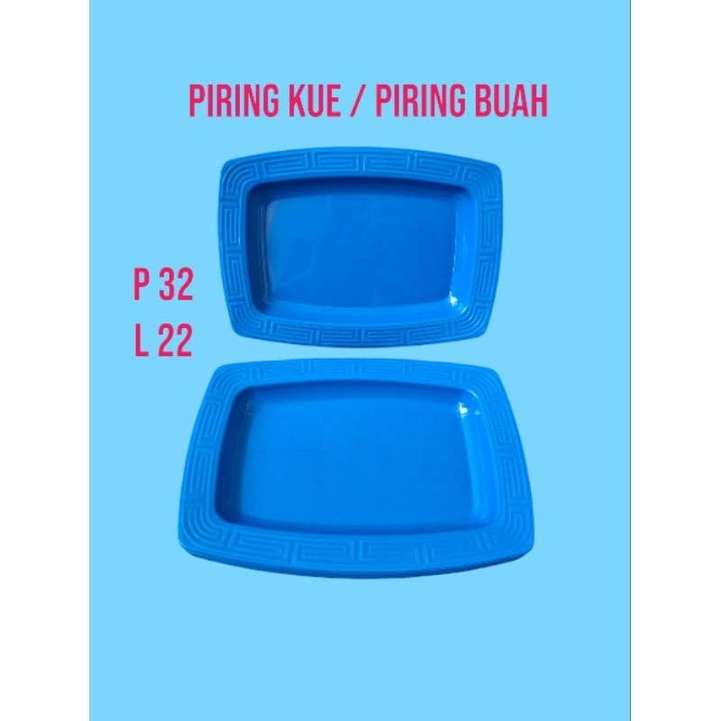 Jual PIRING KUE / PIRING BUAH BENTUK PERSEGI PANJANG Kitchenware | Shopee Indonesia