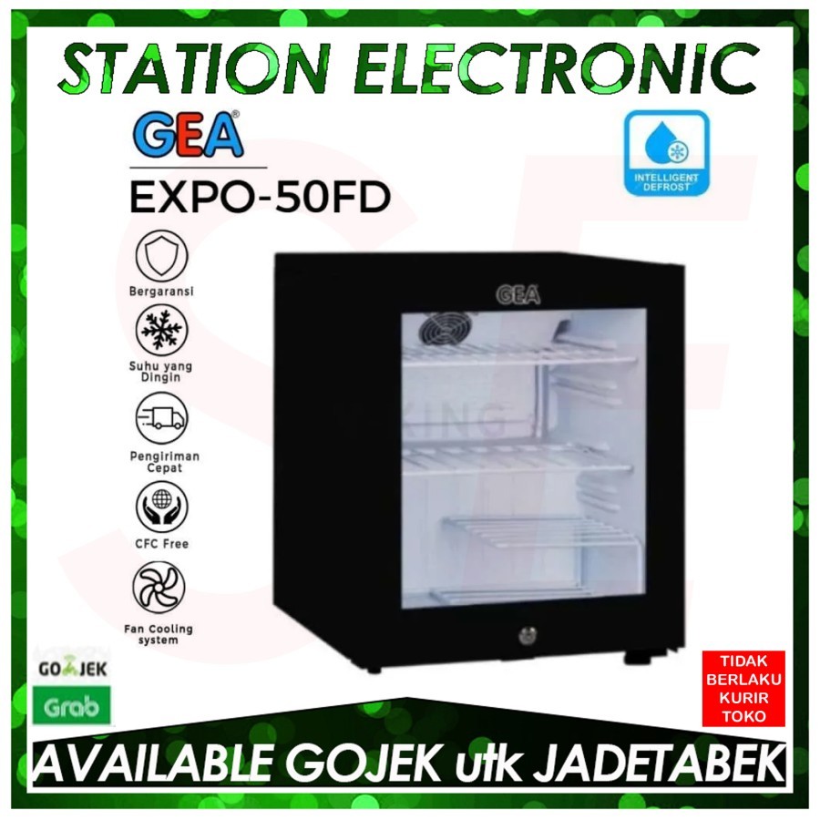 Jual Gea Showcase Expo 50 FD / EXPO-50FD Chiller BLACK HITAM | Shopee ...
