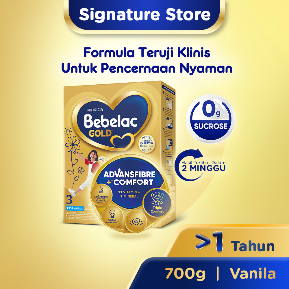 Jual Bebelac Gold 3 Vanila 700 gr – Formula Teruji Klinis untuk ...