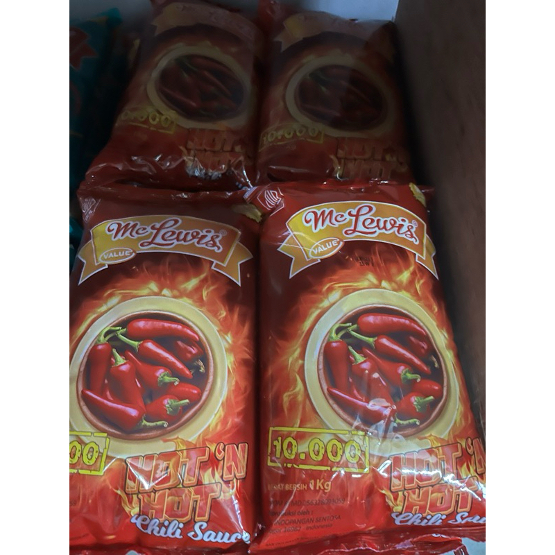 Jual McLewis saus sambal (Varian baru HOT ‘N HOT) 900g | Shopee Indonesia