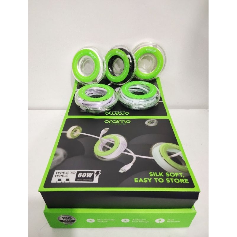 Jual Oraimo Data Cable SilkLine OCD-115CC 2.4A Type-C High Durability ...