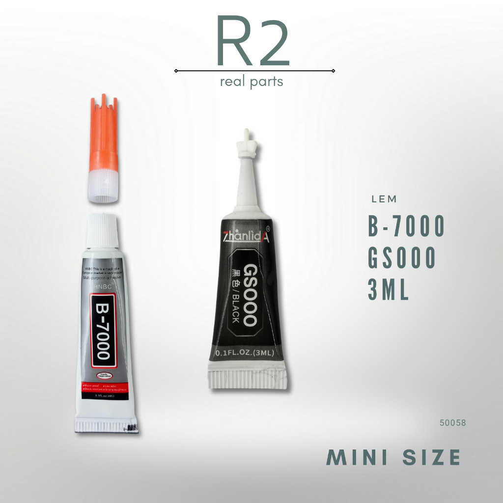 Jual Lem LCD TS Frame GS000 Hitam / B7000 Bening Mini 3ml Sekali Pakai ...
