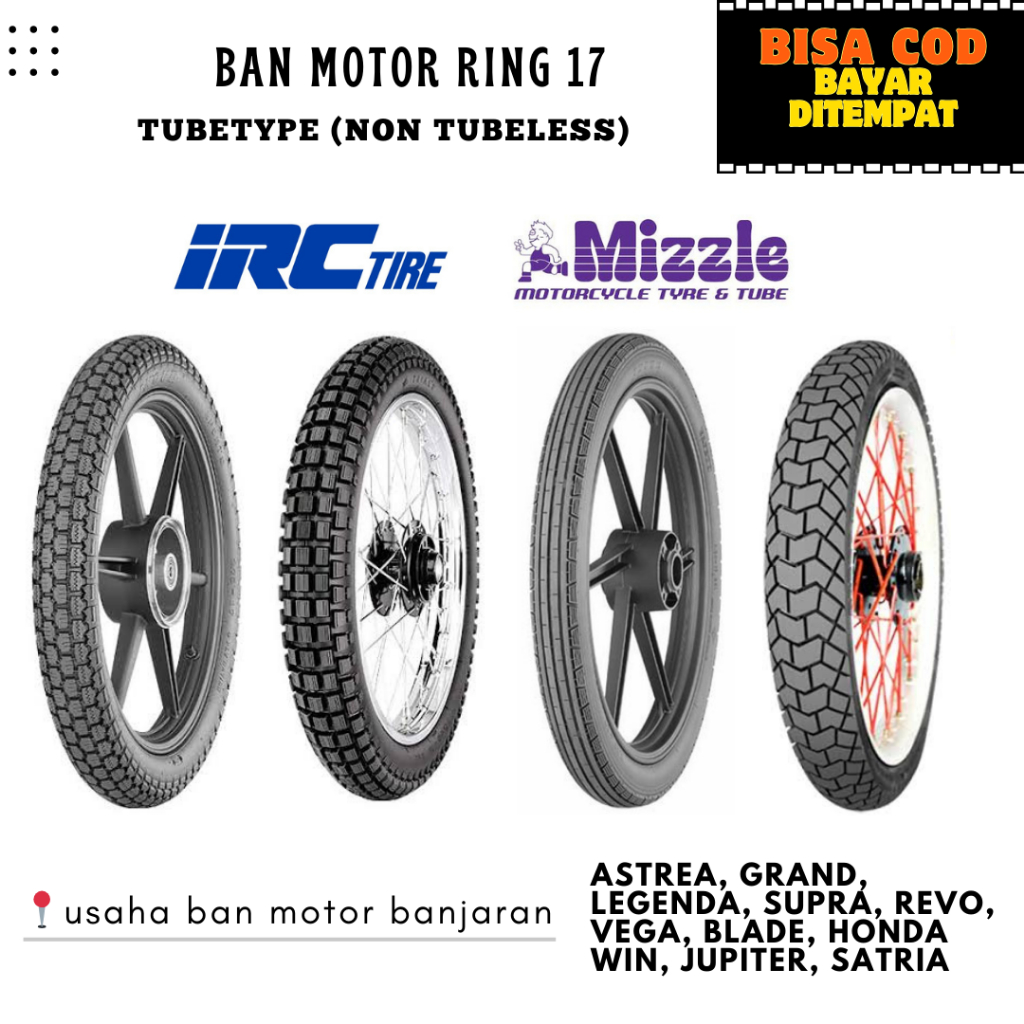 Jual Ban IRC NF3 NR6 225 250 SP1 TR 275 300 MIZZLE POWER TREAD 250 275 ...