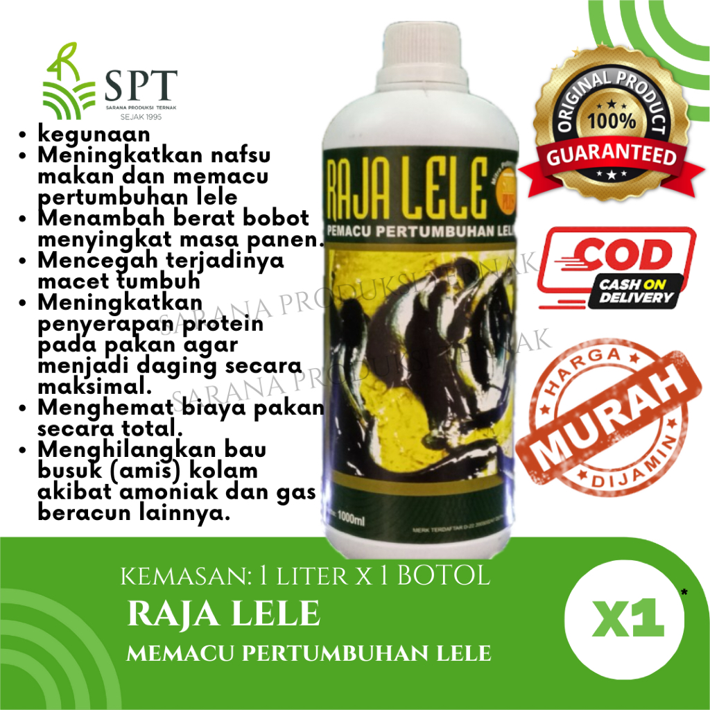 Jual RAJA LELE 1 LITER 1000 ML PROBIOTIK PEMACU PERTUMBUHAN LELE ...