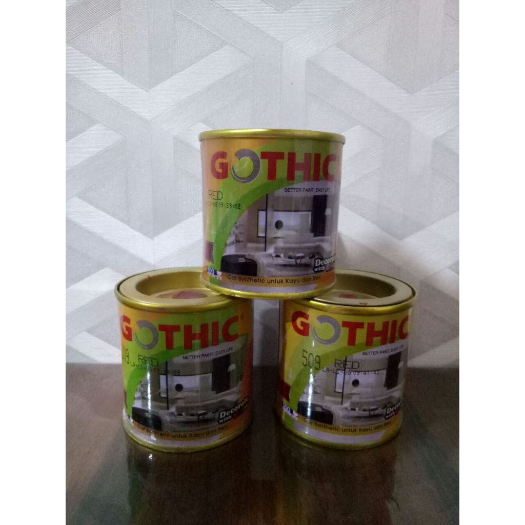 Jual CAT GOTHIC / CAT BESI / CAT KAYU KALENG KECIL 100ml | Shopee Indonesia