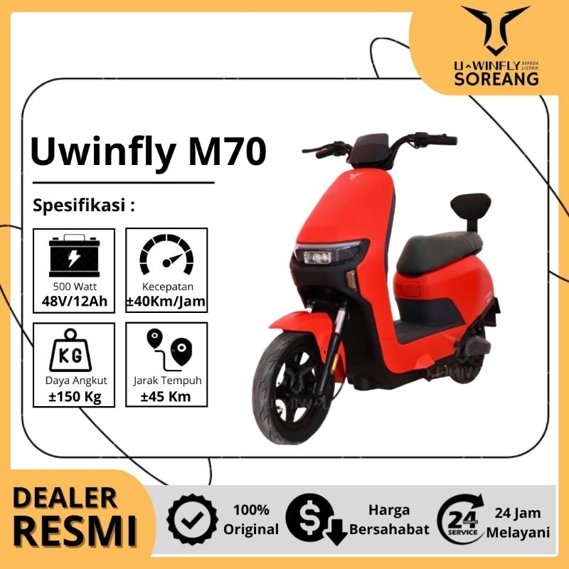 Jual GROSIR Sepeda Listrik TERMURAH Terbaru 2024 Uwinfly M70 | D70 ...