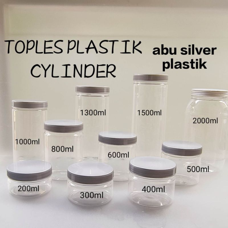 Jual TOPLES PLASTIK CYLINDER 200ml/300ml/400ml/500ml/600ml/800ml/1000ml ...