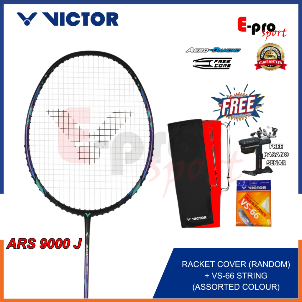 Jual Raket Badminton Victor Auraspeed 9000 J ARS 9000 ARS-9000 Original ...