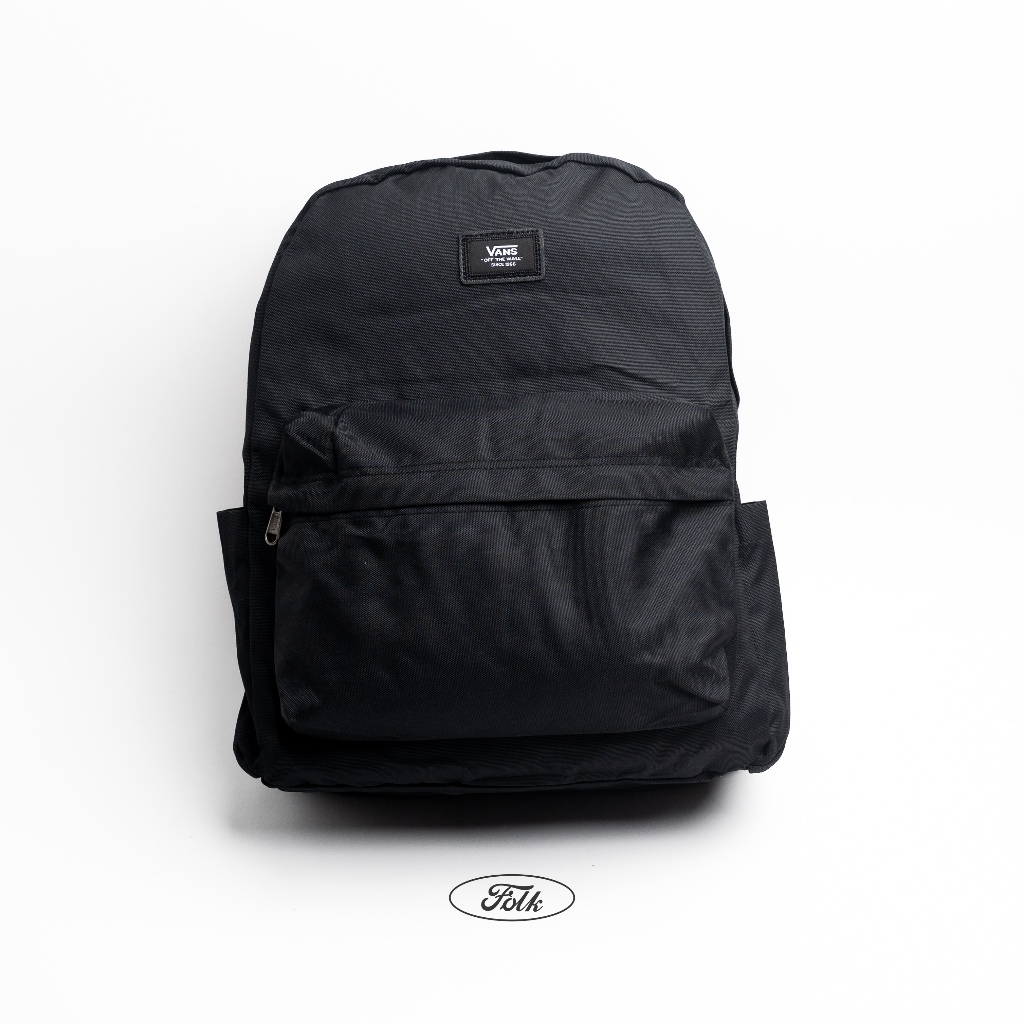 Jual BAG - BAGPACK VANS BLACK LOGO LABEL ORIGINAL/TAS VANS ORIGINAL/TAS ...