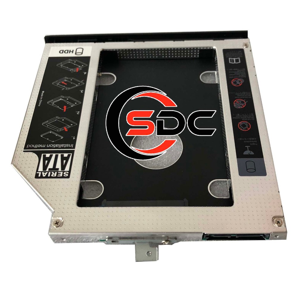 Jual Caddy SSD atau Hardisk Laptop Slim 9.5mm dan 12.7 mm Sata to Sata ...