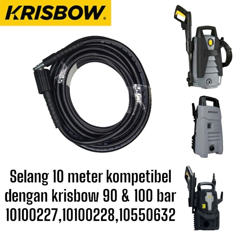Jual Selang High Pressure Cleaner 10 meter kompetibel dengan krisbow ...
