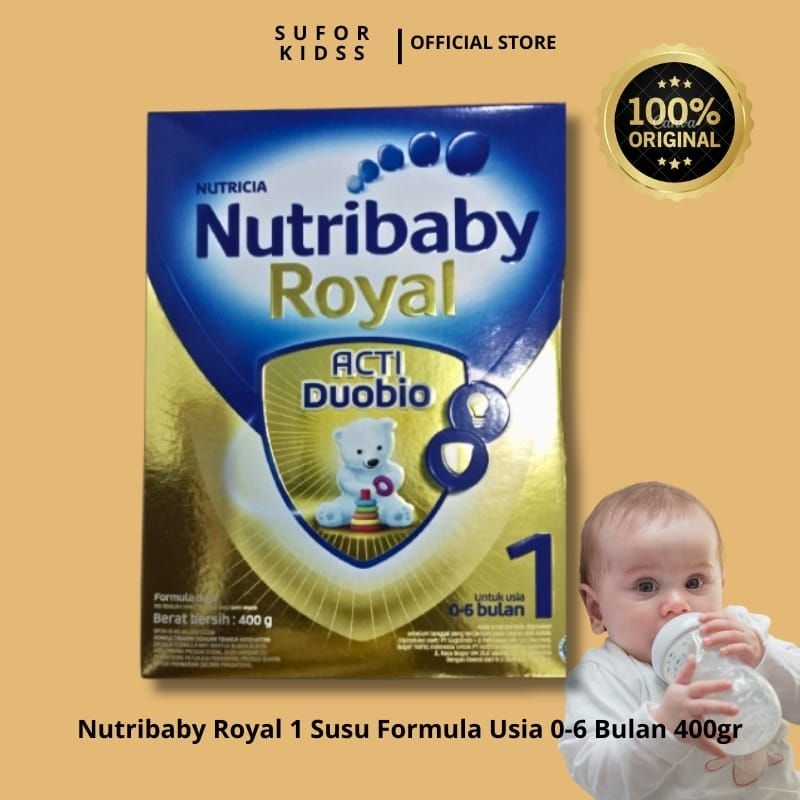 Jual Nutribaby Royal 1 (0-6 Bulan) Formula Susu Bubuk 400gr | Shopee ...