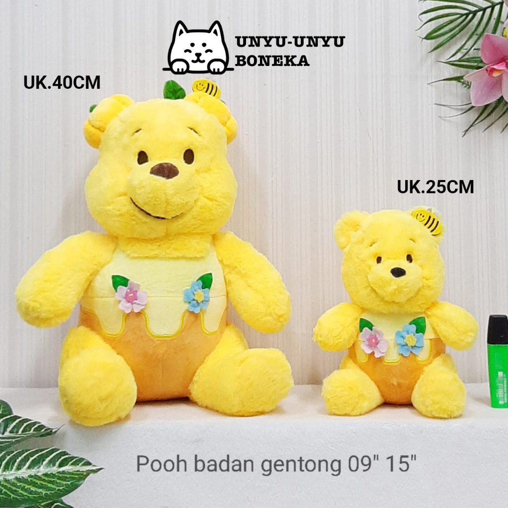 Jual boneka pooh madu cute import beruang bear teddy animal kado maenan ...