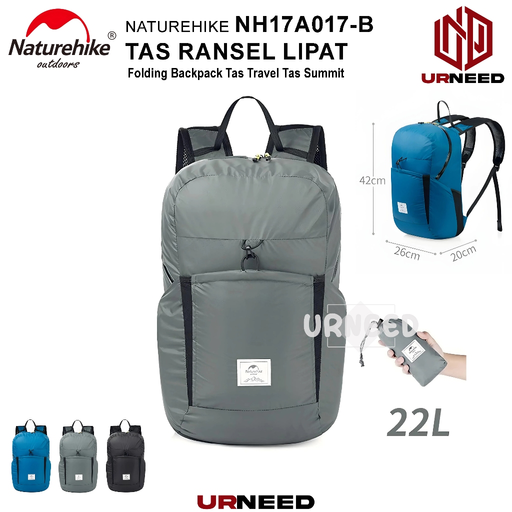 Jual Tas Ransel Lipat Naturehike NH17A017 Folding Backpack Tas Travel ...