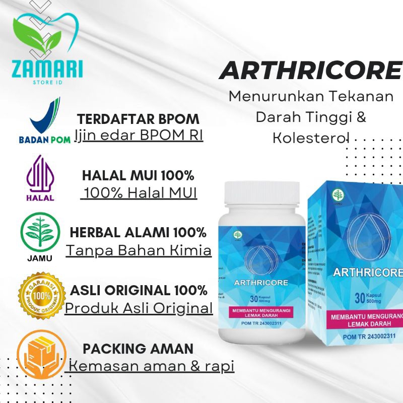 Jual OBAT ARTHRICORE OBAT GEJALA HIPERTENSI DAN DARAH TINGGI ORIGINAL ...
