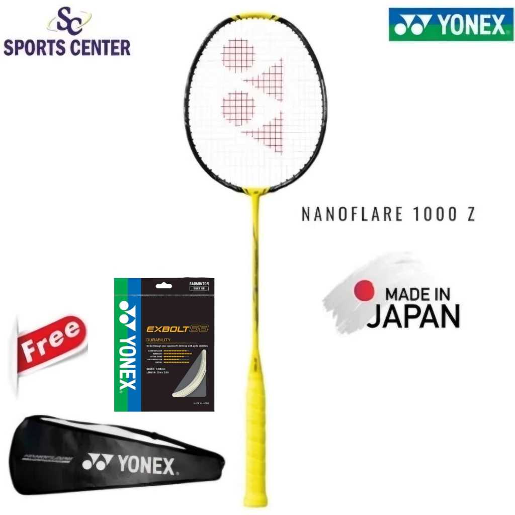 Jual New Raket Badminton Yonex Nanoflare 1000 Z / 1000Z Lightning Yellow | Shopee Indonesia