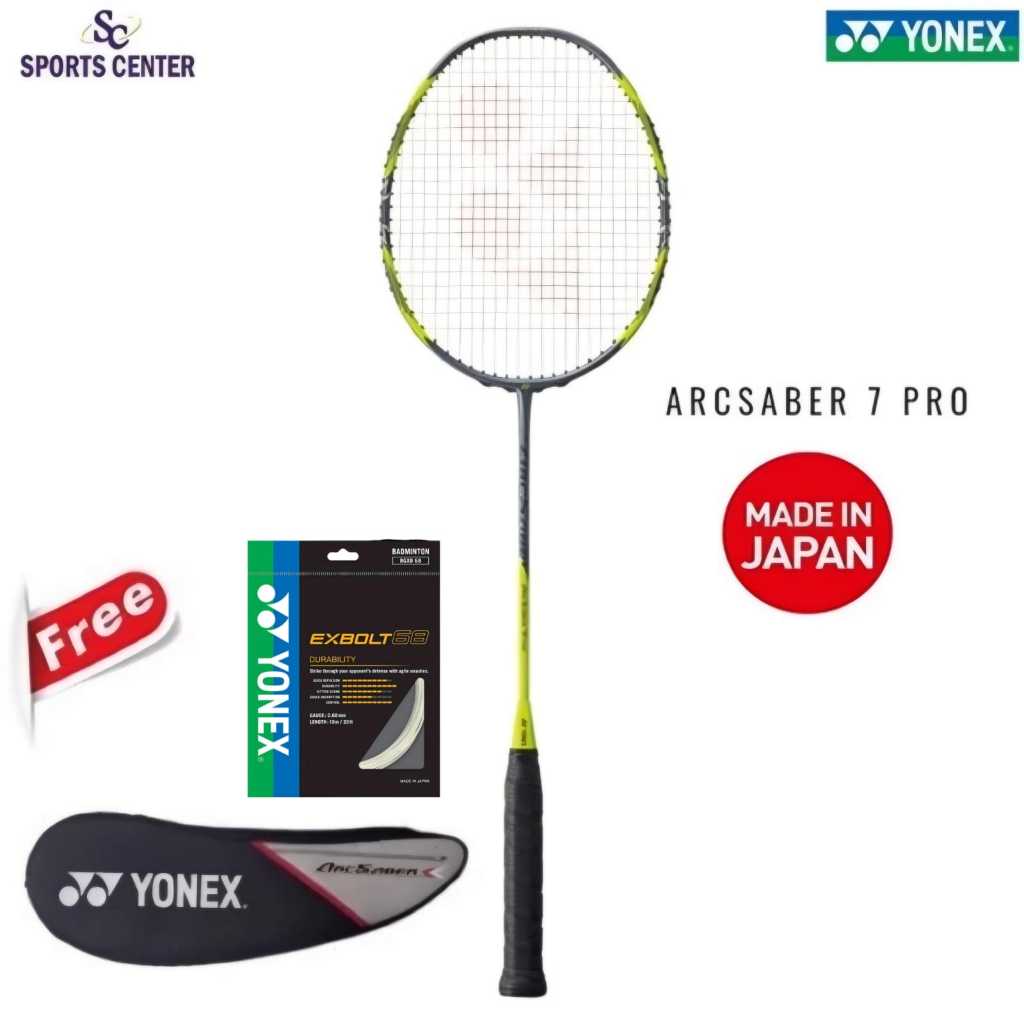 Jual New Raket Badminton Yonex Arcsaber 7 Pro Gray Yellow | Shopee Indonesia