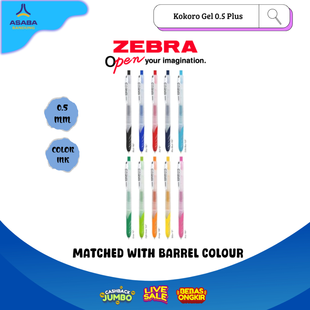 Jual Asaba Bandung - Zebra Kokoro Gel 05 Plus | Shopee Indonesia