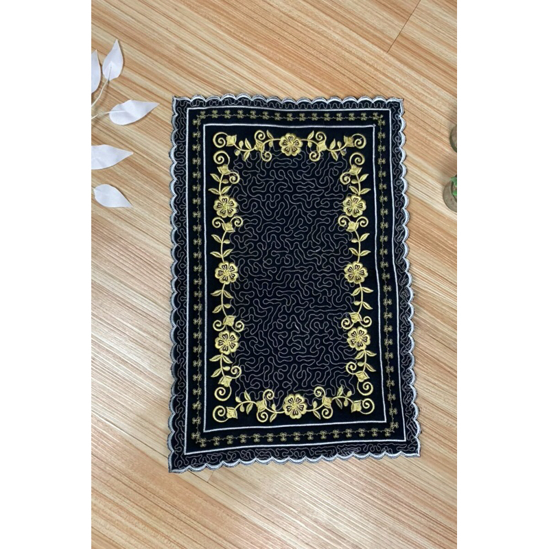 Jual sajadah bordir premium sejadah cantik kepala busa lembut tebal ...