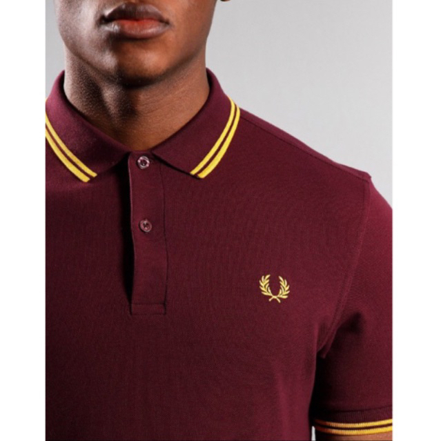 Jual Fred Perry Maroon Mahogany | Shopee Indonesia