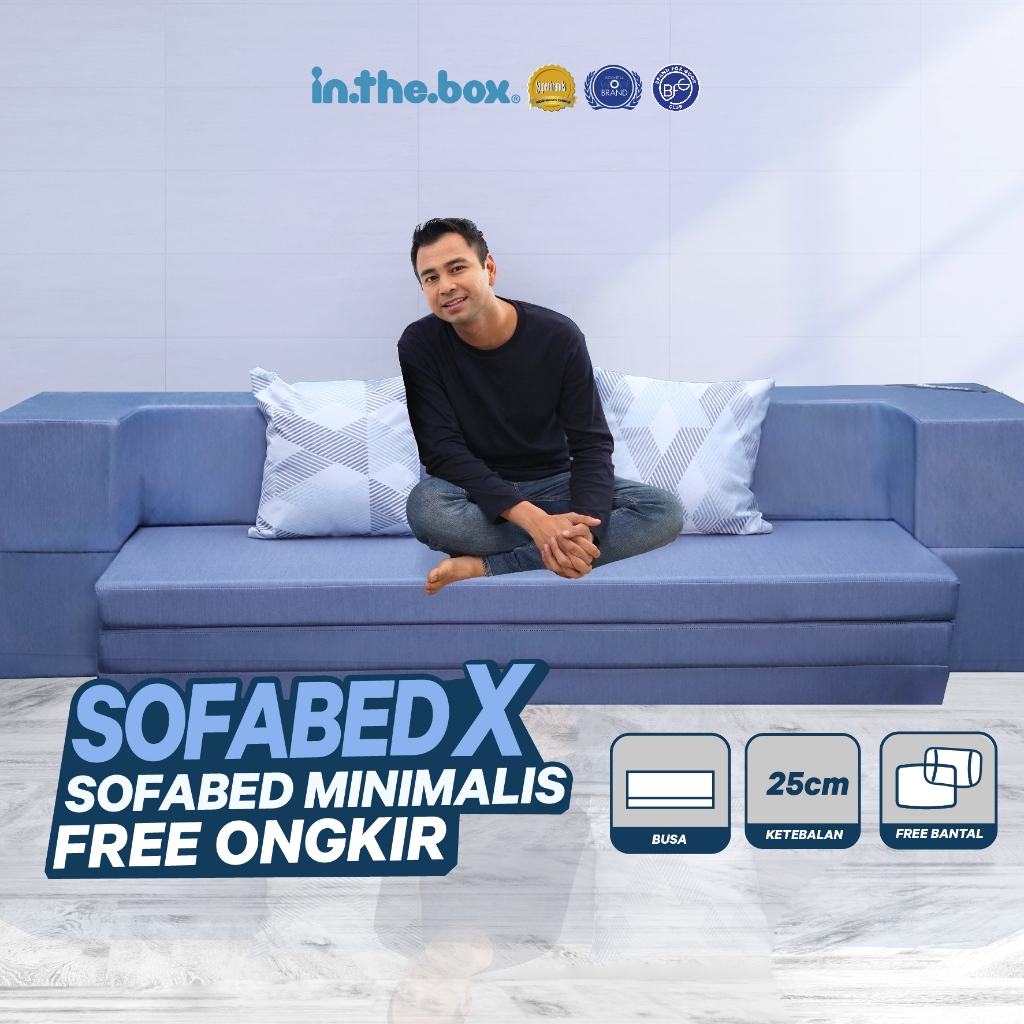 Jual INTHEBOX Sofabed X | Free Bantal | Shopee Indonesia