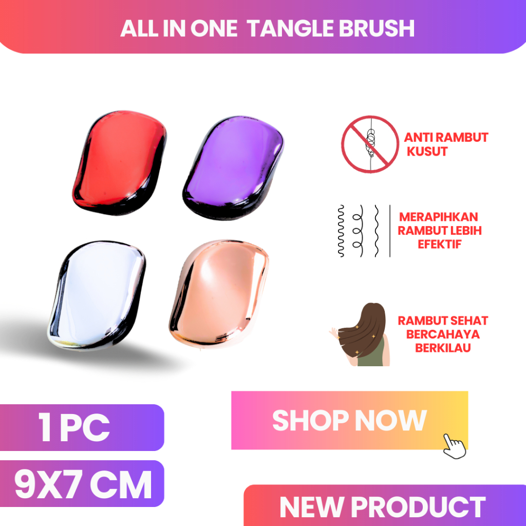 Jual ALL IN ONE TANGLE BRUSH | Shopee Indonesia