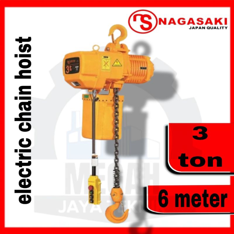 Jual ELECTRIC CHAIN HOIST KAPASITAS 3 TON × 6 MTR dan 12 MTR 380V/3 ...