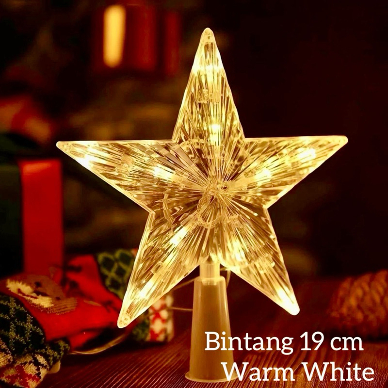 Jual TOP bintang Pohon Natal Lampu LED / hiasan natal CHRISTMAS STAR ...