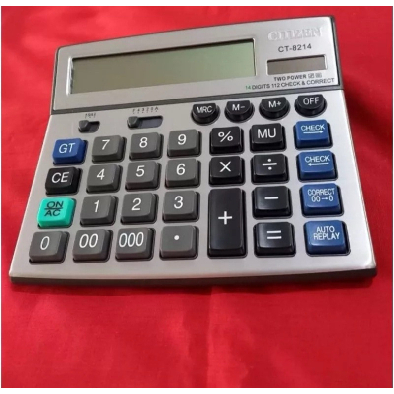 Jual KALKULATOR DAGANG BESAR CITIZEN ORIGINAL CT 8214 / 14 CHECK ...