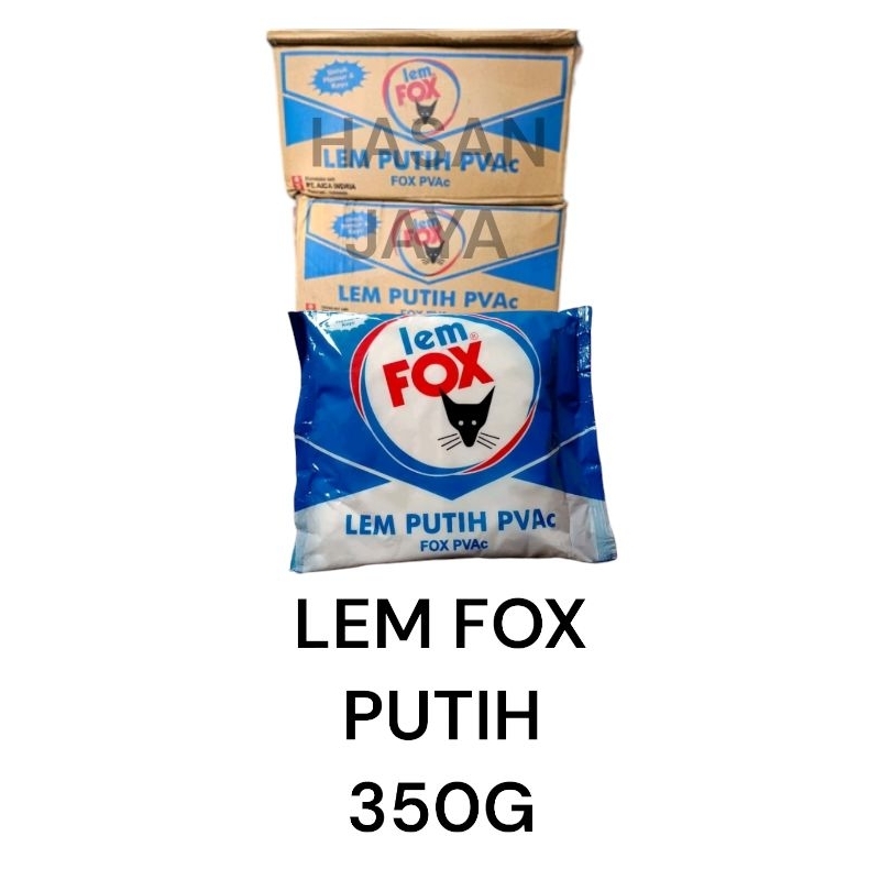Jual Lem fox putih 350 gram biru slime // lem kertas // Lem kayu // 1 ...