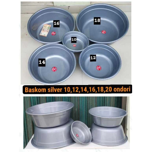 Jual BASKOM UKURAN 10, 12, 14, 16, 18, 20 ONDORI / BASKOM PLASTIK ...