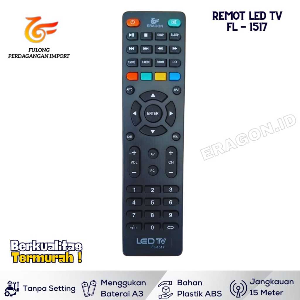 Jual ERAGON - Remote TV Sakura Animax Gazzela LED LCD Aoyama Ikedo FL ...