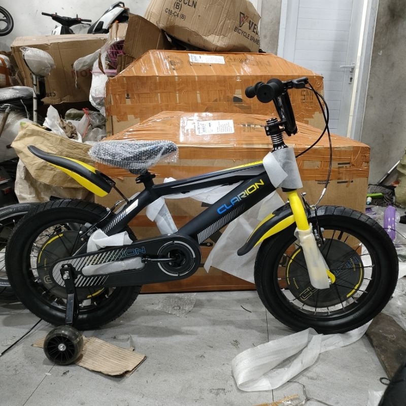 Jual sepeda anak BMX 16 18 Clarion roda empat bisa pompa ban jumbo ...