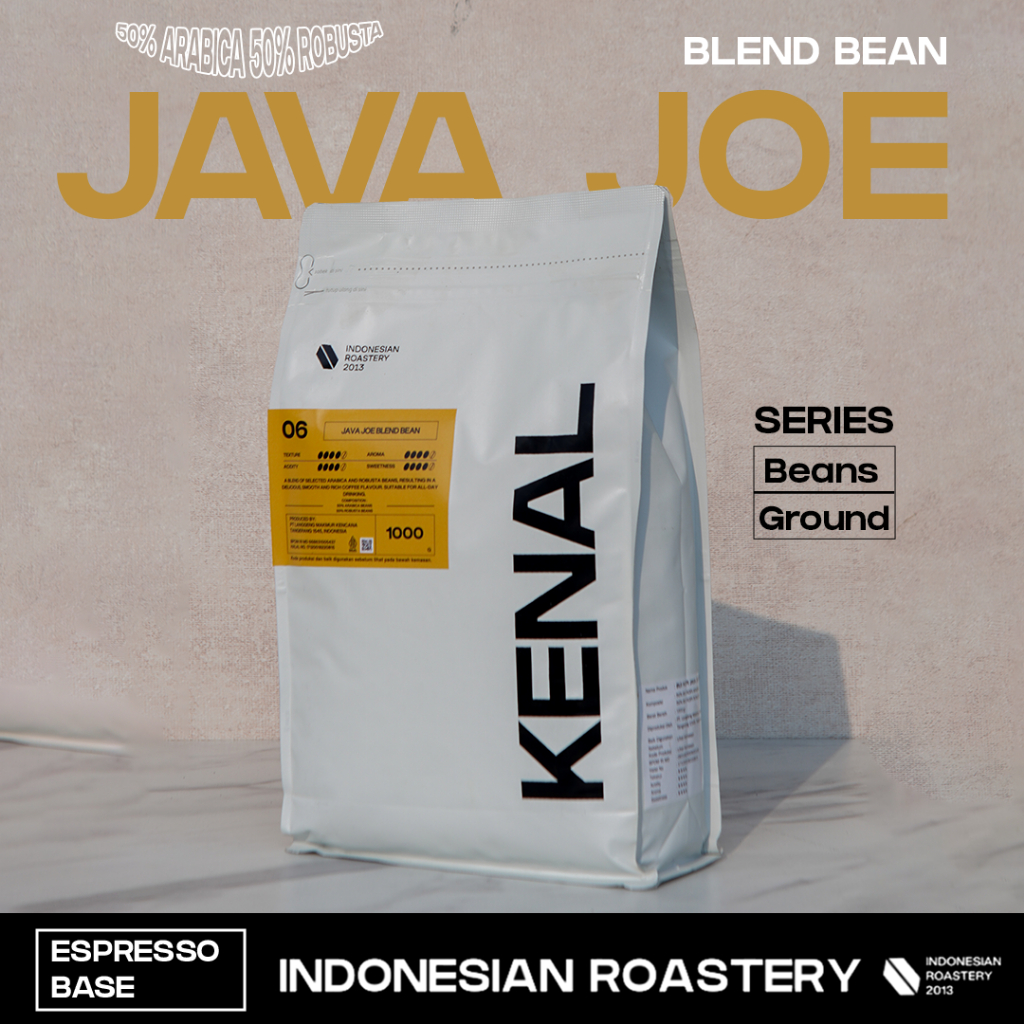 Jual Kenal Coffee Java Joe Espresso Blend Kopi Indonesia 50% Arabika Robusta 250 Gr | Shopee ...