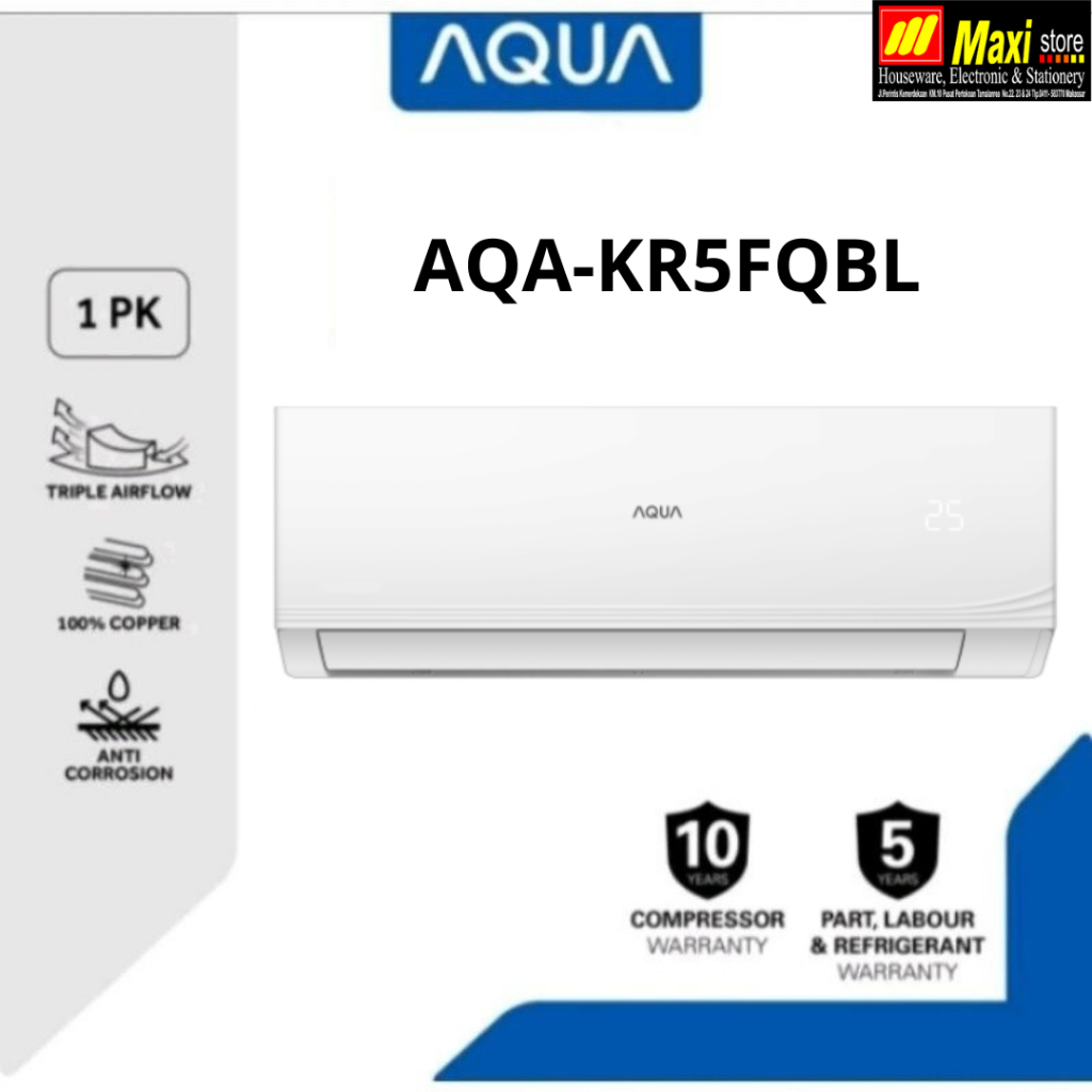 Jual AQUA AC STANDART 1/2 PK AQA-KR5FQBL-Maxistore | Shopee Indonesia