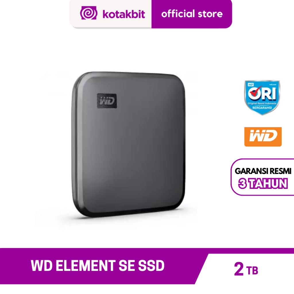 Jual WD Elements SE SSD 2TB External Eksternal Element Portable Elemen ...