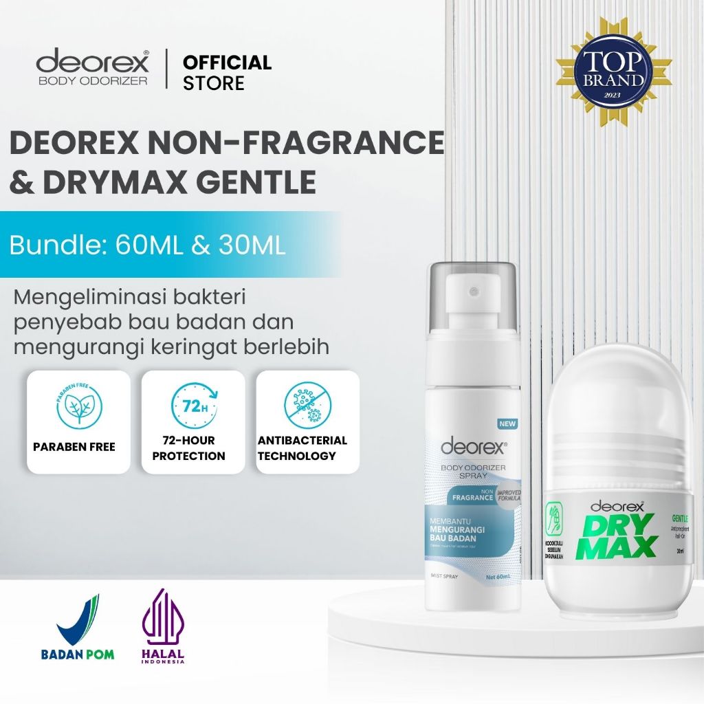 Jual [Bundling 2pcs Sensitive Dry] Deorex Body Odorizer Non Fragrance ...