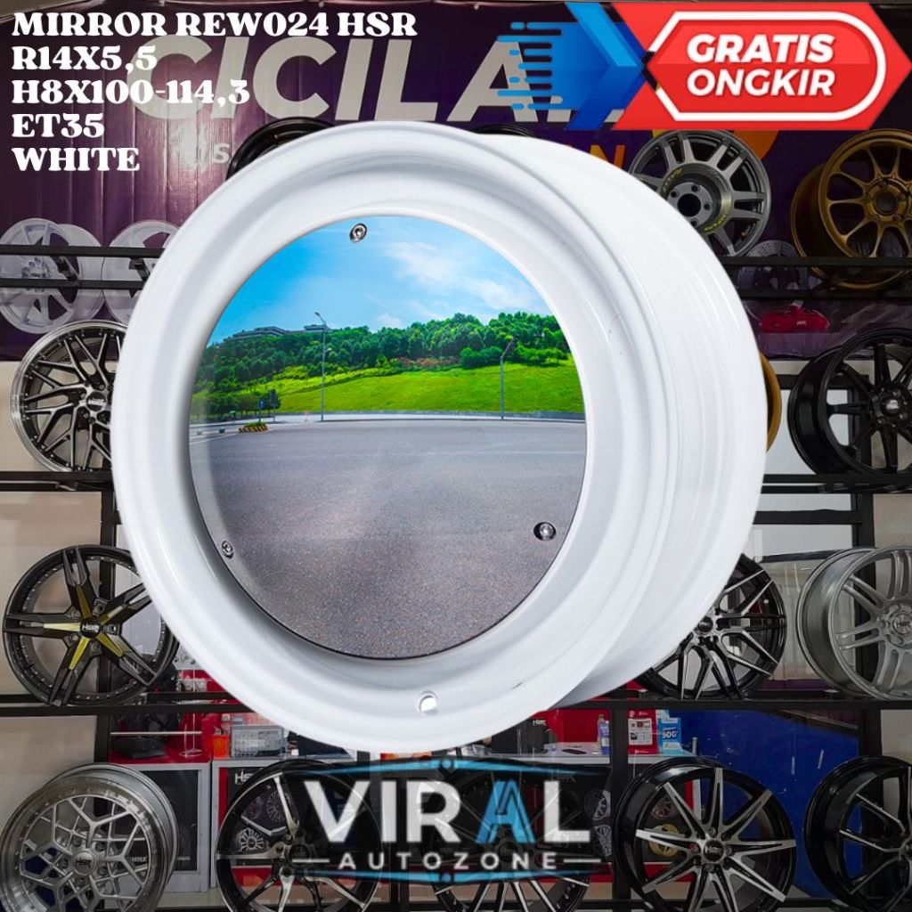 Jual HSR MIRROR RING 14 R14 COCOK UNTUK VELG MOBIL AIR EV , SPRESSO ...