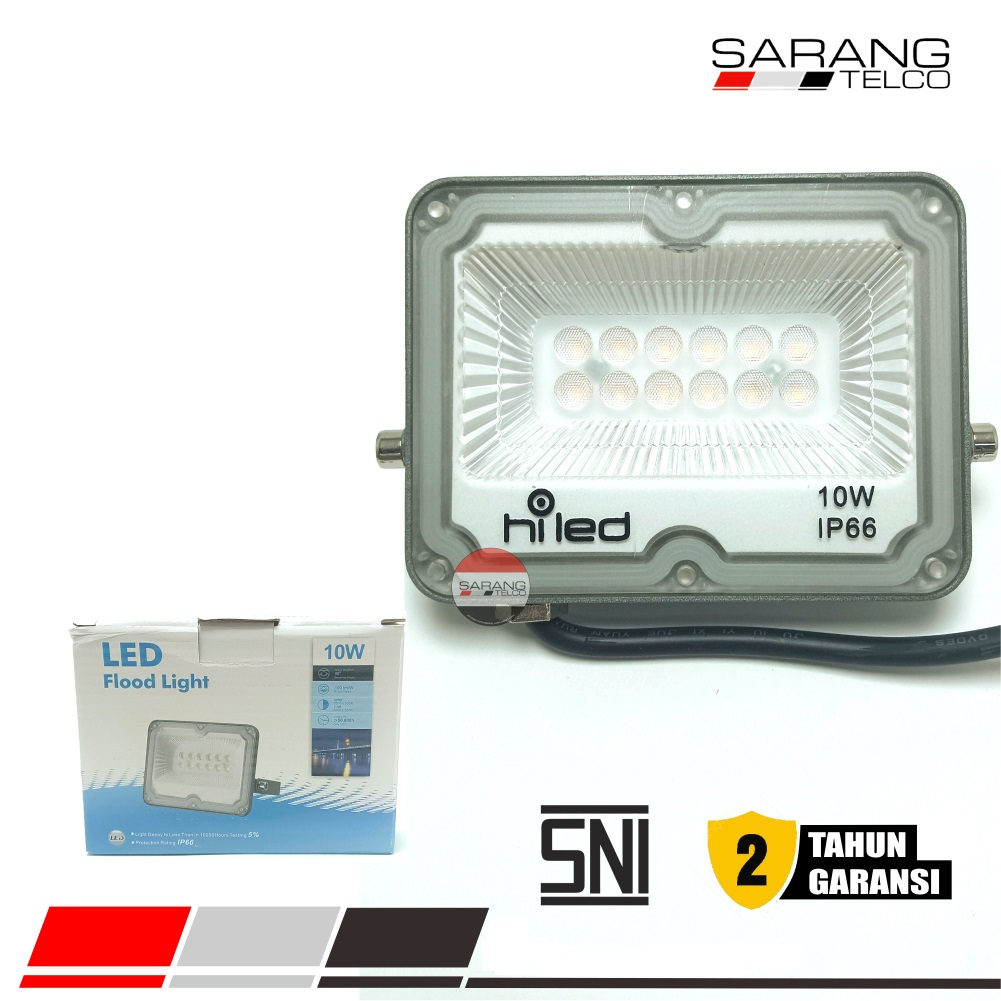 Jual Lampu sorot LED/flood light LED HILED 10 watt - 3000 Kelvin ...