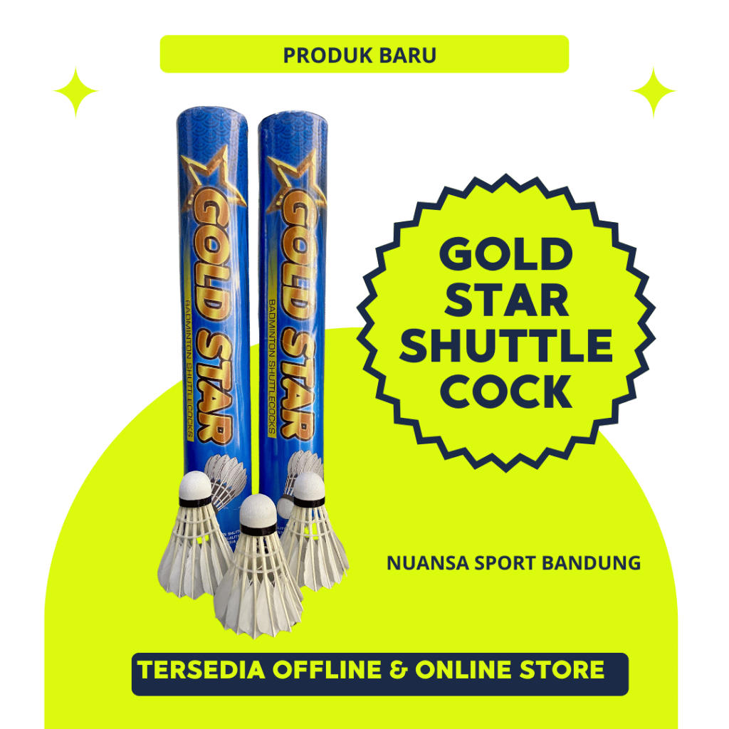 Jual Gold Star Shuttle Cock Badminton | Shopee Indonesia