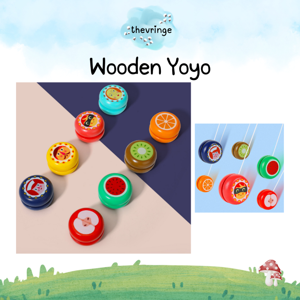 Jual Yoyo Kayu Mainan Anak Yo-yo mainan tradisional | Shopee Indonesia