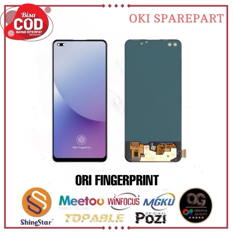 Jual LCD TOUCHSCREEN OPPO RENO 4 4F CPH2209 A93 F17 PRO ORI 100% FINGER PRINT FUNGSI | Shopee ...