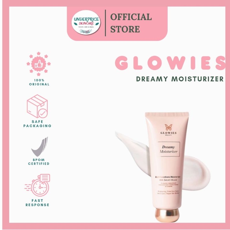 Jual GLOWIES BEAUTY Dreamy Moisturizer with serum infused 80 ml ...