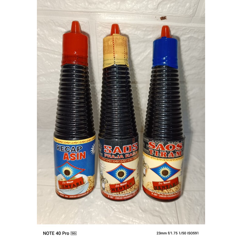 Jual Kecap asin , saus raja rasa ,saus tiram cap sinar mentari | Shopee ...