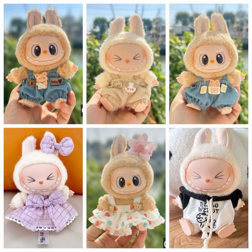 Jual kostum labubu baju topi kaca mata botol minum boneka labubu ...