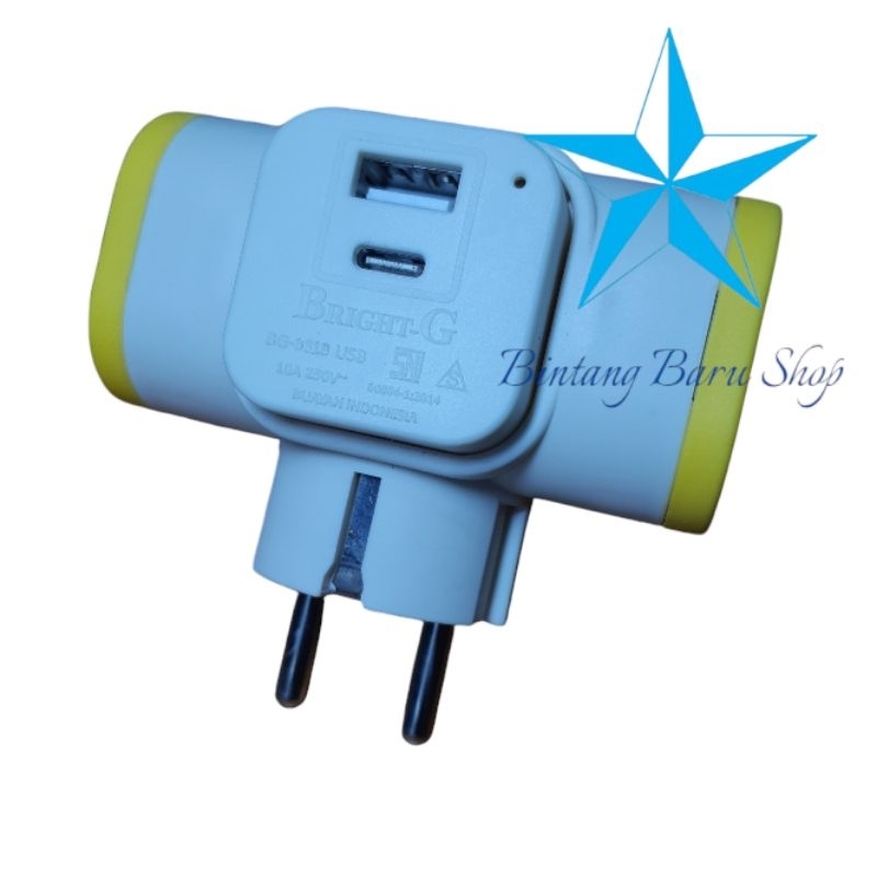 Jual Colokan Cabang / Steker T / Stop kontak / Tusuk Kontak cabang T ...