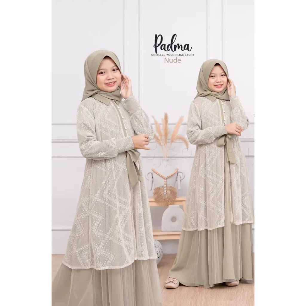 Jual Gamis Muslim Anak Perempuan Usia 10-11-12-13-14-15 Tahun Padma ...