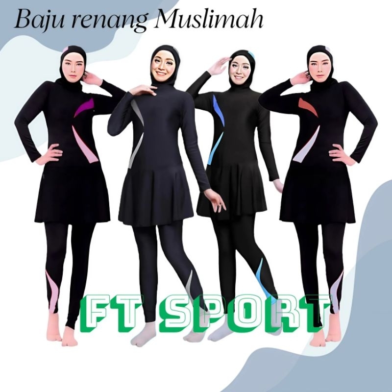 Jual Baju renang muslim perempuan dewasa/pakaian renang wanita muslimah ...