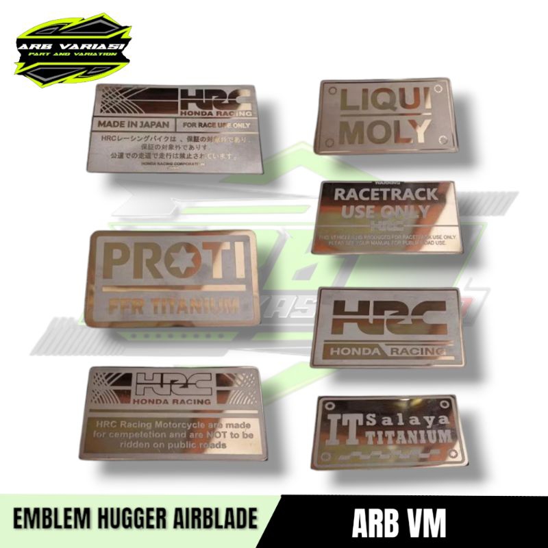 Jual Emblem Hugger Stainless Emblem Hugger Airblade Stainless | Shopee ...